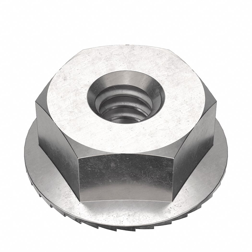 #6-32 Thread, Stainless Steel, Lock Nut - 53MF25|FBFHN632P50 - Grainger