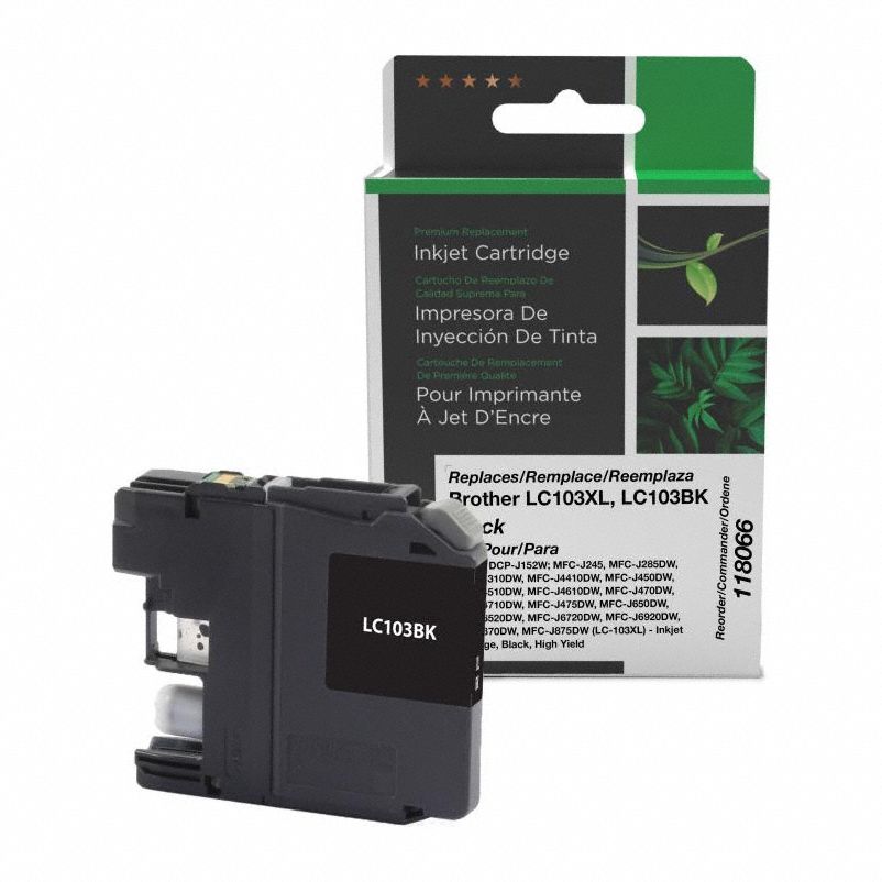 CLOVER, Black, LC103BK/LC103XL, High Yield Ink Cartridge - 53PD11|CIG ...