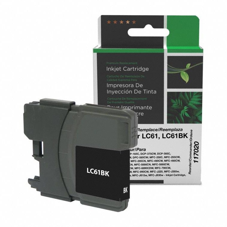 CLOVER, Black, LC61/LC61BK, Ink Cartridge - 53PD28|CIG-LC61BK - Grainger