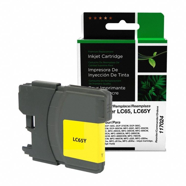 CLOVER, Yellow, LC65/LC65Y, High Yield Ink Cartridge - 53PD31|CIG-LC65Y ...