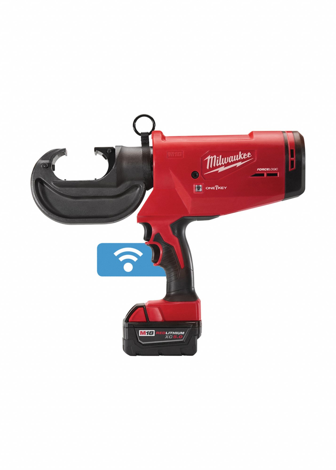 MILWAUKEE Cordless Crimping Tool Kit: 12 ton Max. Crimping Force, U ...
