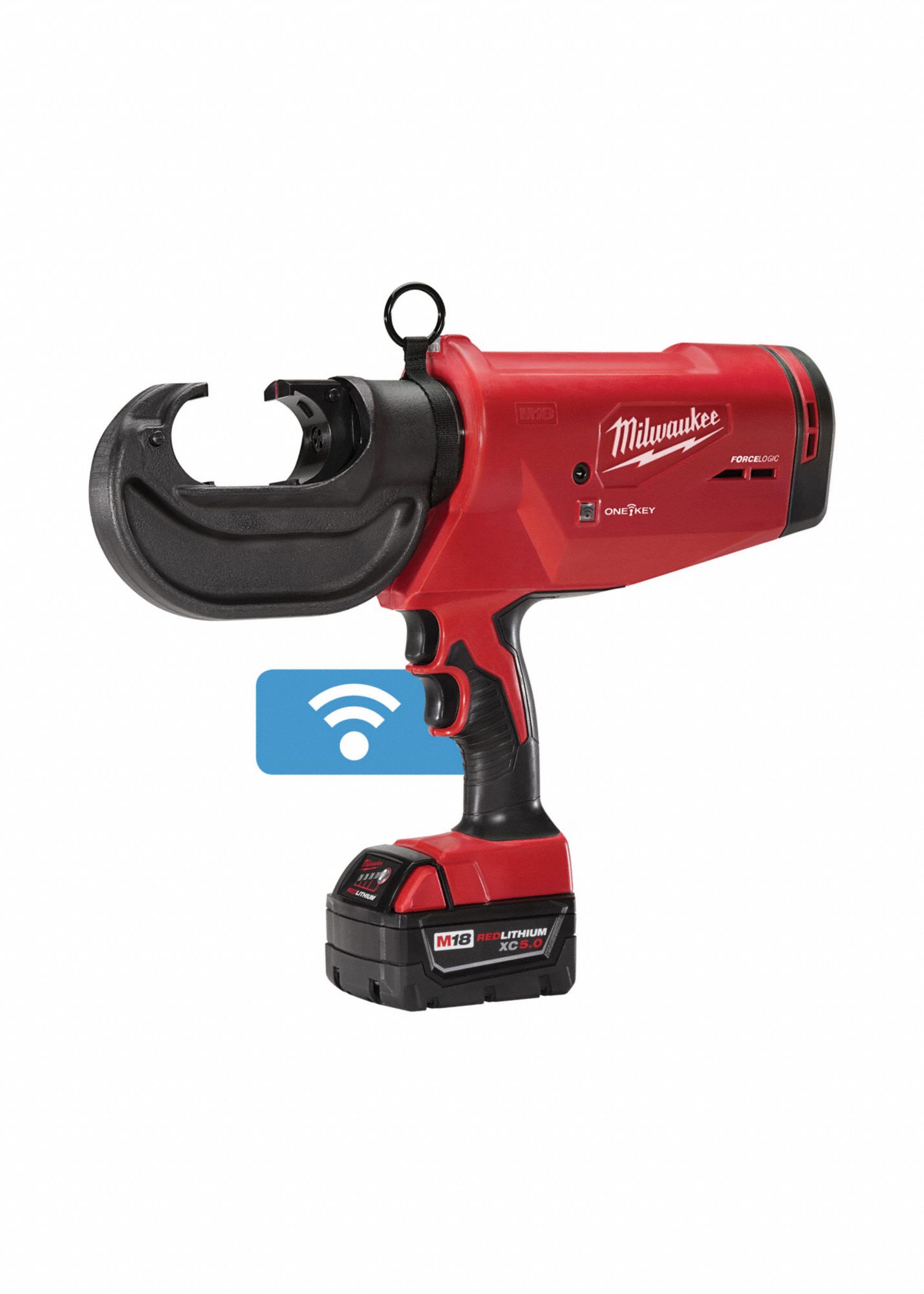 MILWAUKEE Cordless Crimping Tool Kit: 12 ton Max. Crimping Force, U ...