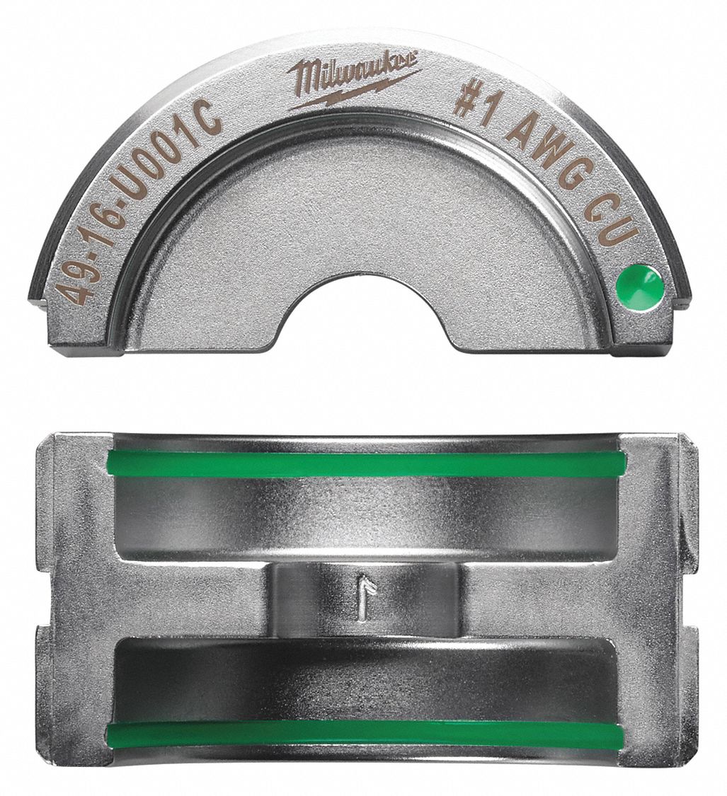 MILWAUKEE Upper and Lower Crimping Die for Electrical Wire and Cable ...