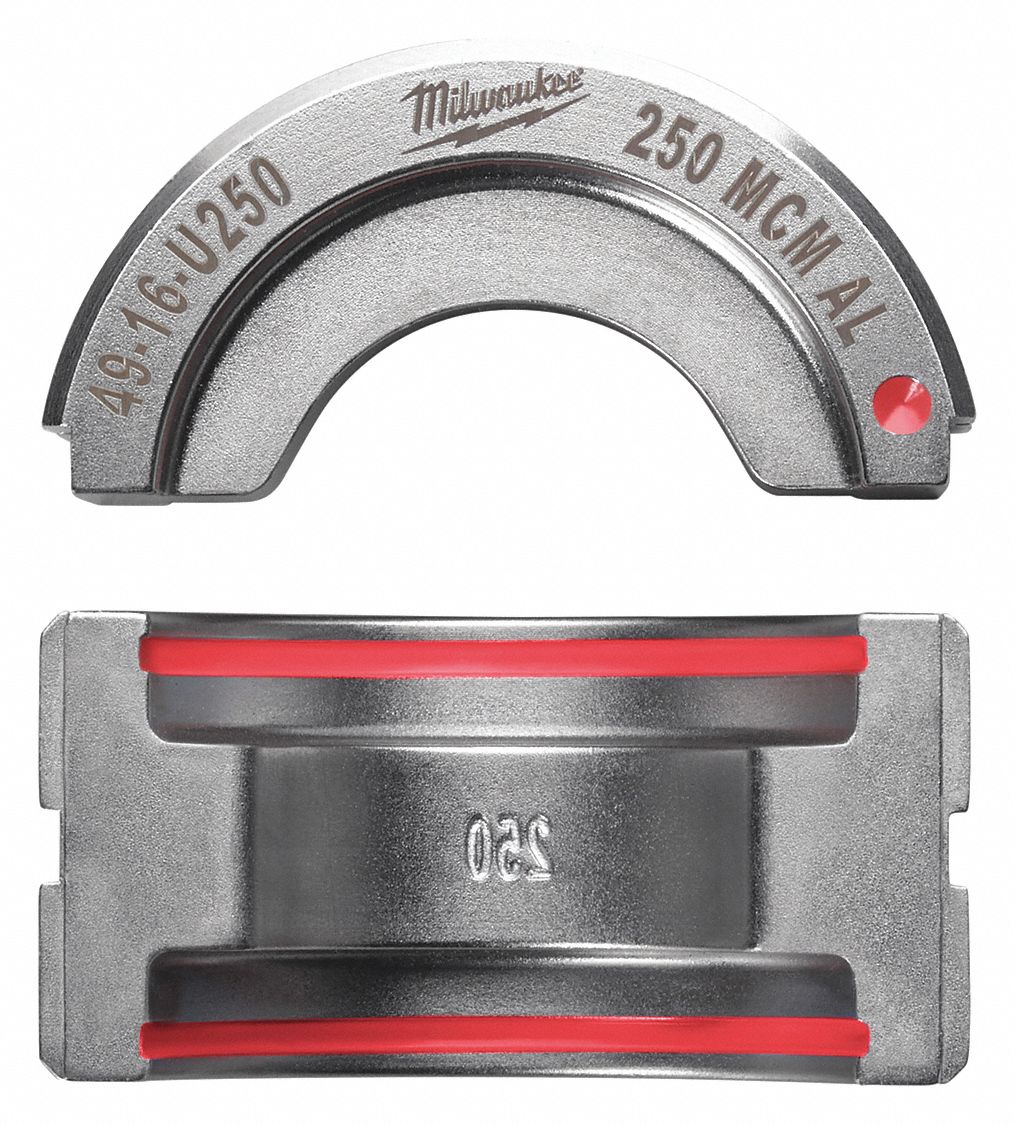 MILWAUKEE Upper and Lower Crimping Die for Electrical Wire and Cable ...