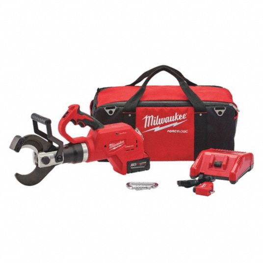 MILWAUKEE Cordless Cable Cutter Kit, 18V, Cordless - 53RG47|2776-21 ...