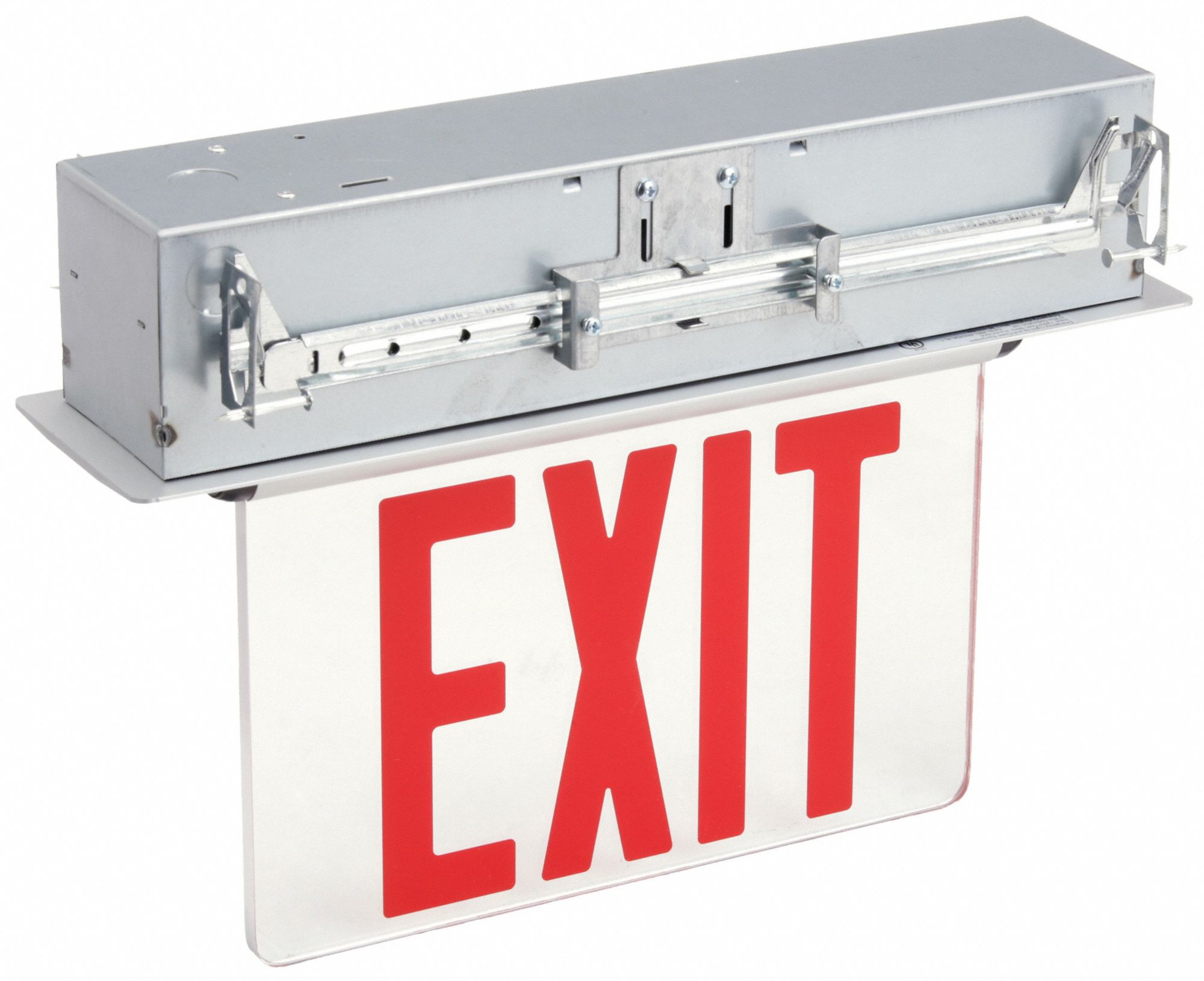 2 Faces, Red, Exit Sign - 53RH96|53RH96 - Grainger