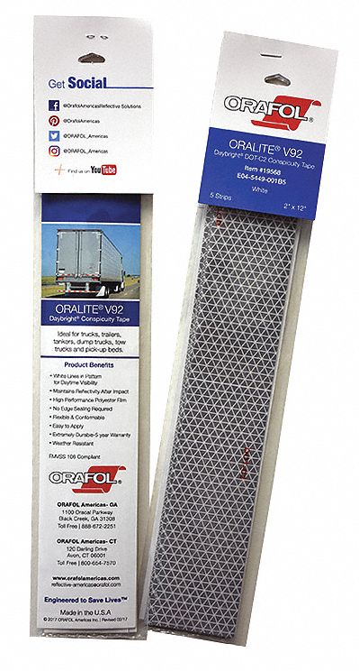 Construction/Emergency Vehicles/Trucks and Trailers, White, Reflective ...