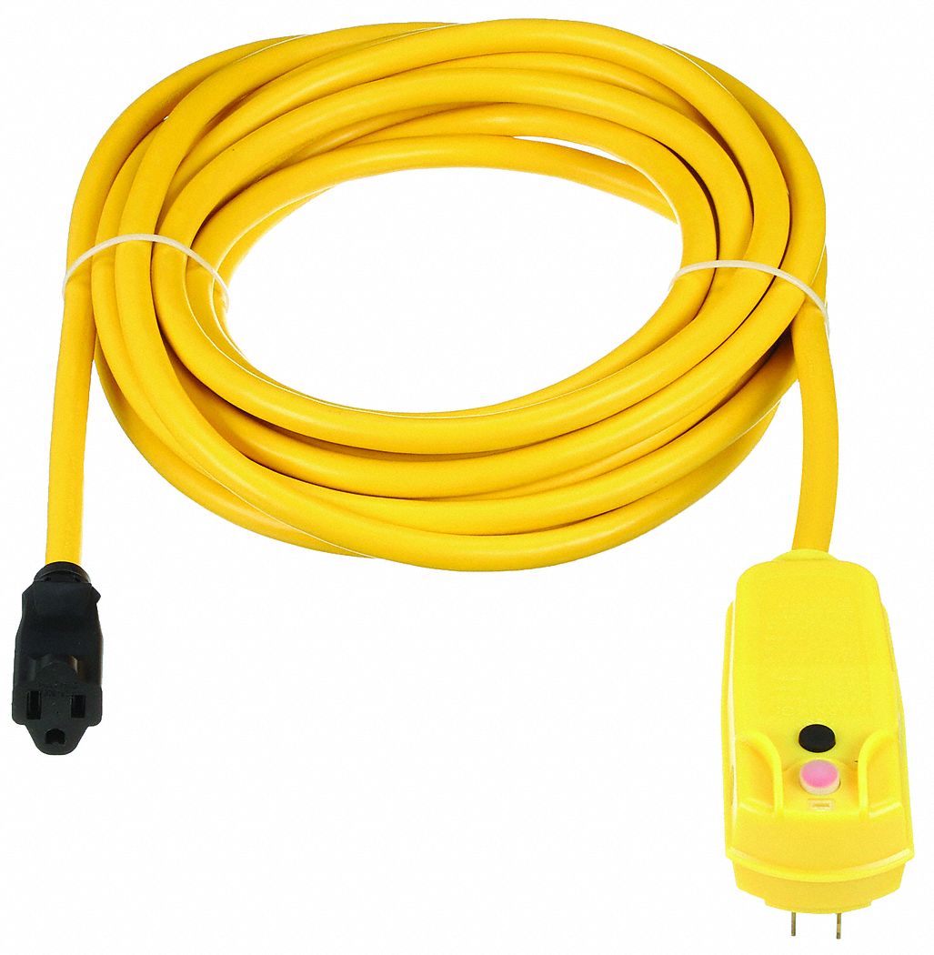 25 ft Cord Lg, 15 A Max. Amps, Plug-In GFCI with Cord - 53TY64|53TY64 ...