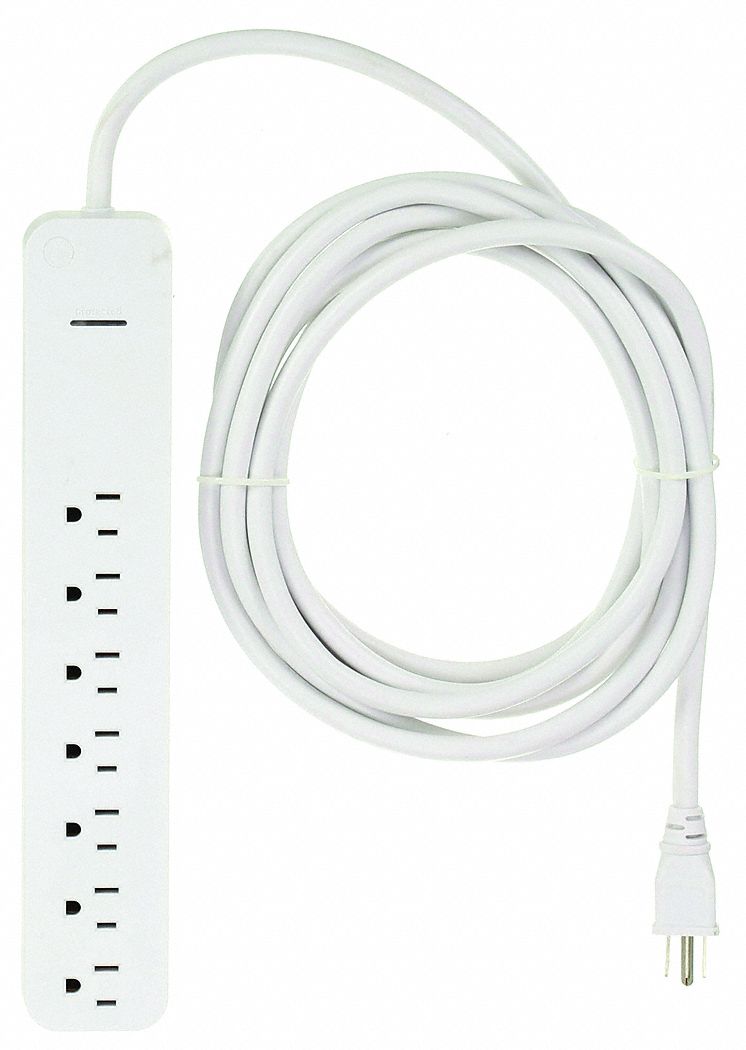 GE, 7 Outlets, 12 ft Cord Lg, Outlet Strip - 53TZ13|36360-CS1 - Grainger