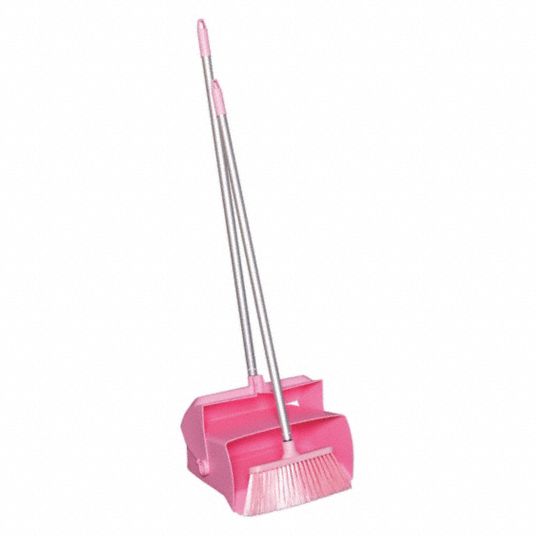 REMCO, 37 in Broom Handle Lg, Polyester, Lobby Broom and Dust Pan ...