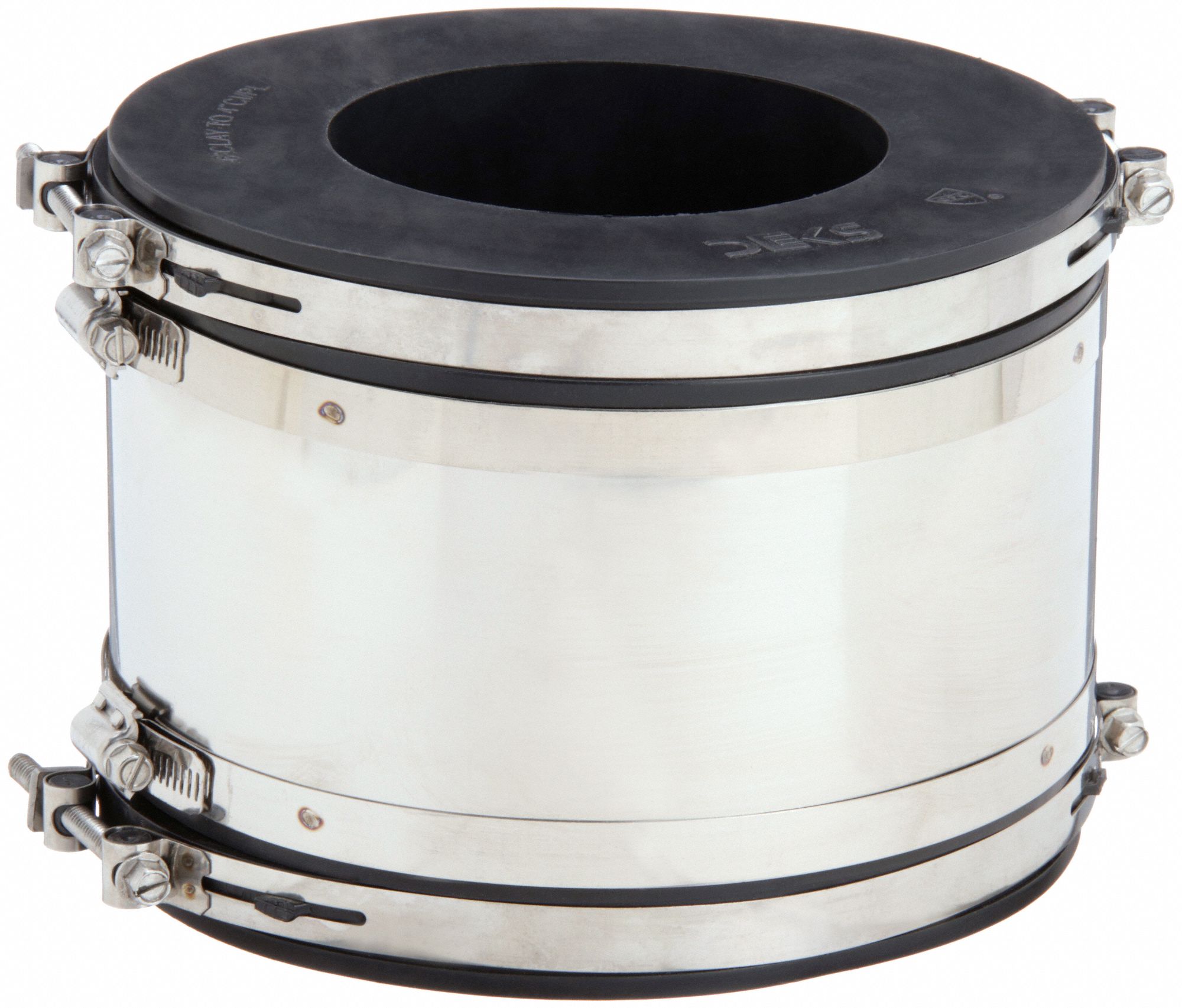 PVC, For 4 in_6 in Pipe, Shielded Transition Coupling - 53UE70|DX5056 ...