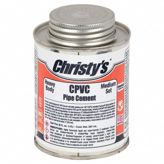 CHRISTY'S, CPVC Cement, 8 fl oz, Pipe Cement - 53UH59|RH-OCPVC-HP-24 - Grainger