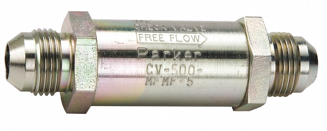 PARKER Hydraulic Check Valve, 3,000 psi, 13.0 gpm, Steel - 53VC06|CV ...