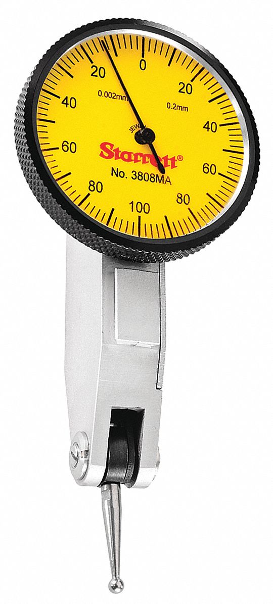 STARRETT, 0 mm to 0.2 mm, Horizontal, Horizontal Dial Test Indicator ...