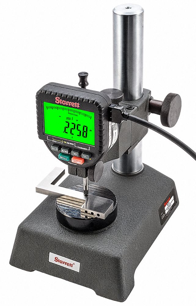 STARRETT Backlit Digital Indicator with Replaceable Back: 0 in to 1 in ...