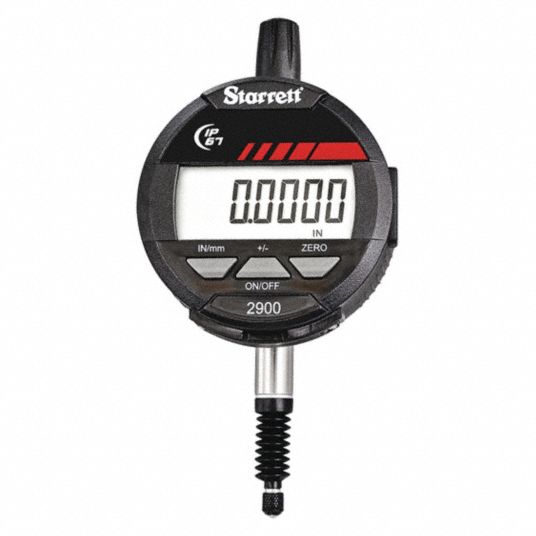 Electronic Digital Indicator, Series 2900, Range 0.5 in/12 mm, Accuracy ...