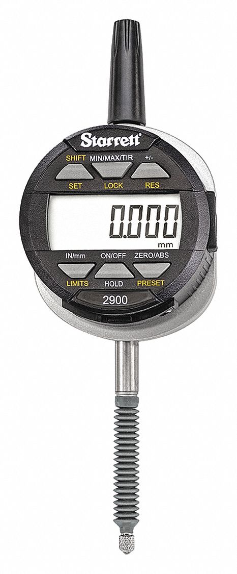 Electronic Digital Indicator, Series 2900, Range 1 in/25 mm, Accuracy 0 ...