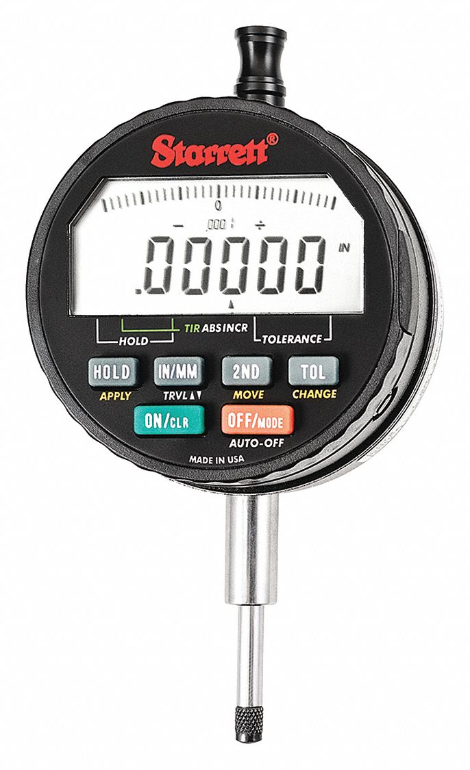 STARRETT Indicador Digital,Vástago 3/8" diá. - Relojes Comparadores Digitales y Juegos - 53VE04 ...