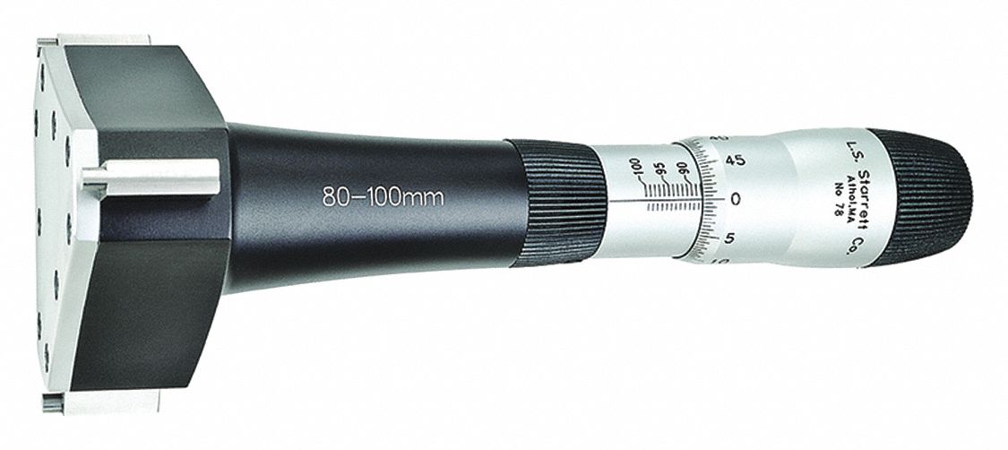 STARRETT, 100 mm to 125 mm Range, +/-0.004 mm Accuracy, Mechanical 3 ... STARRETT, 100 mm to 125 mm Range, +/-0.004 mm Accuracy, Mechanical 3 ...
