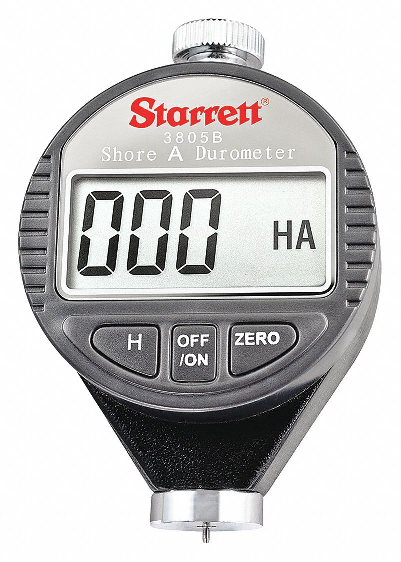 STARRETT, Shore A, 0 HA, Digital Handheld Durometer - 53VE96|3805B ...