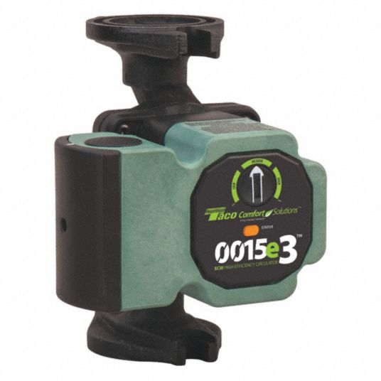 TACO Hydronic Circulating Pump: Energy Efficient, Taco, Flanged, 1/25 ...