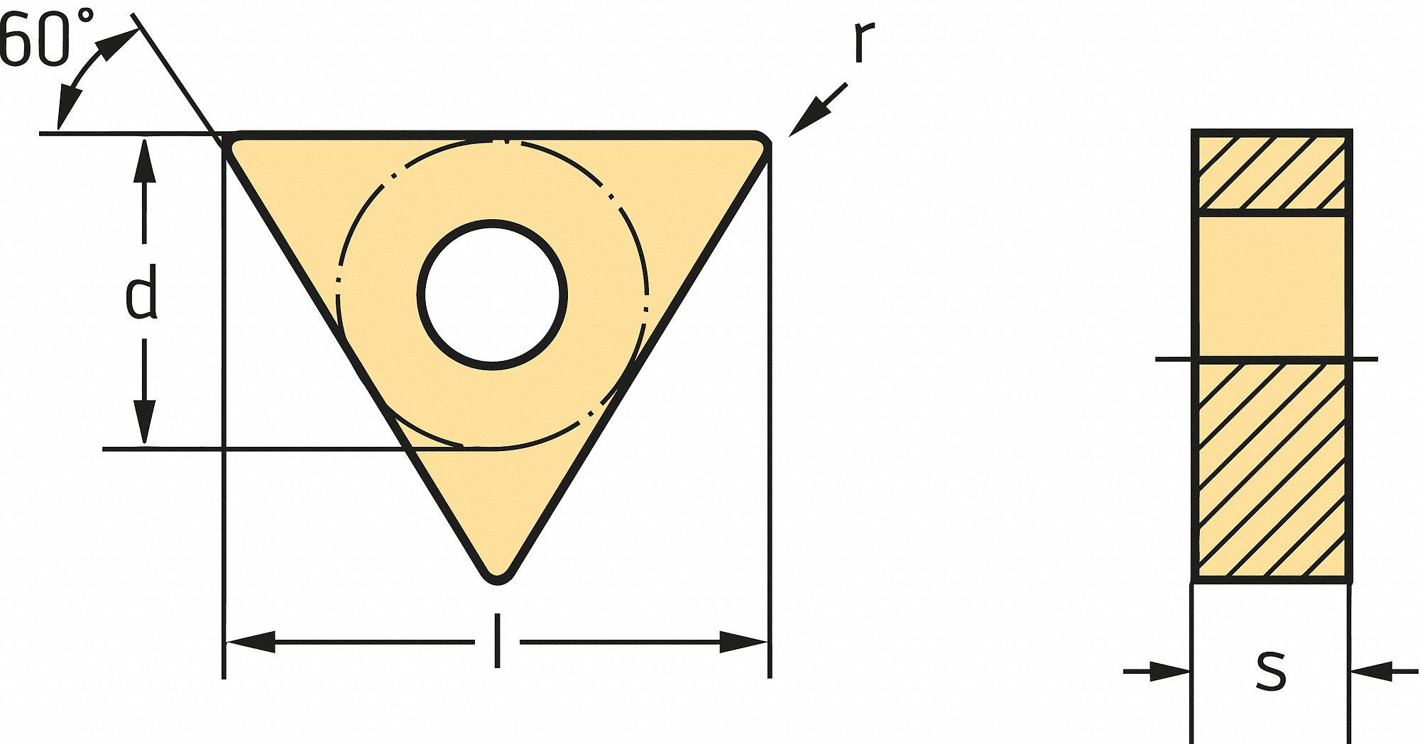 WALTER VALENITE, 1/2 in Inscribed Circle, Neutral, Triangle Turning ...