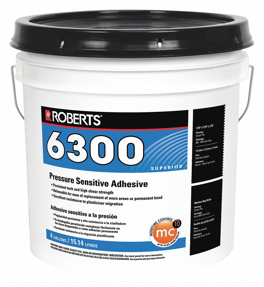 ROBERTS, 6300, 4 gal, Construction Adhesive - 53WC25|R6300-4 - Grainger