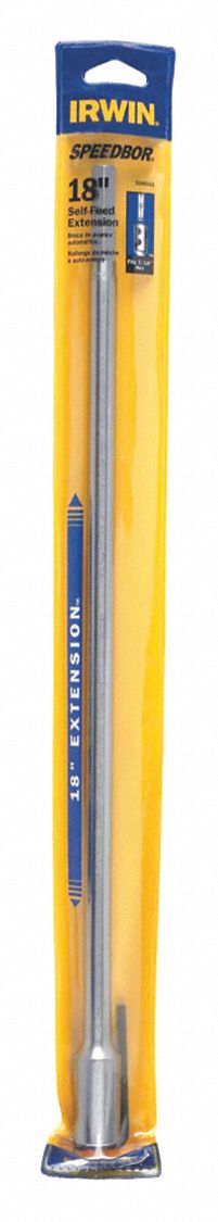 IRWIN, 18 in Overall Lg, Hex Shank Extension - 53WC37|3046003 - Grainger