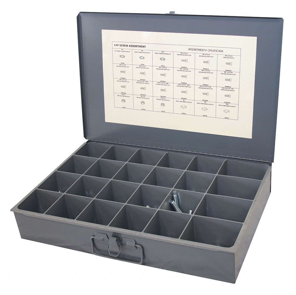 Steel, Zinc-Plated, Hex Head Cap Screw Assortment - 53WR03|CPS1PJC4GR ...