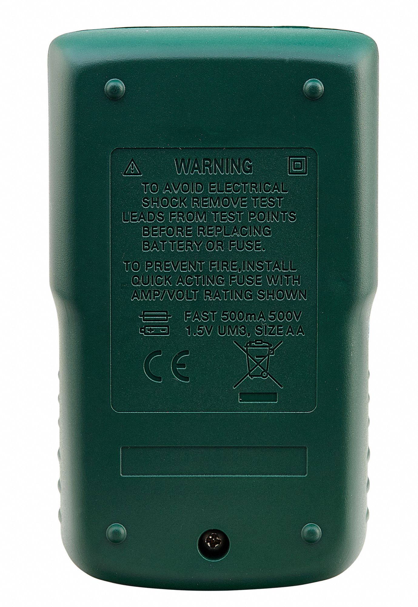 EXTECH Analog Multimeter, Max. AC Volts 300, Max. DC Volts 300, Max. DC ...