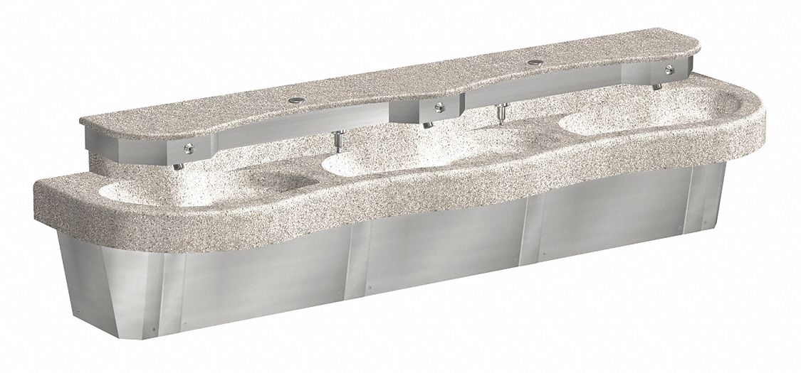 ACORN, WASH-WARE, Smoky Granite, Bathroom Sink System - 53XV08|3793 ...