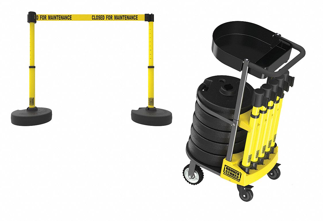 42 in Post Ht, 15 ft Belt Lg, Belt Barrier System - 53XV86|PL4007T ...