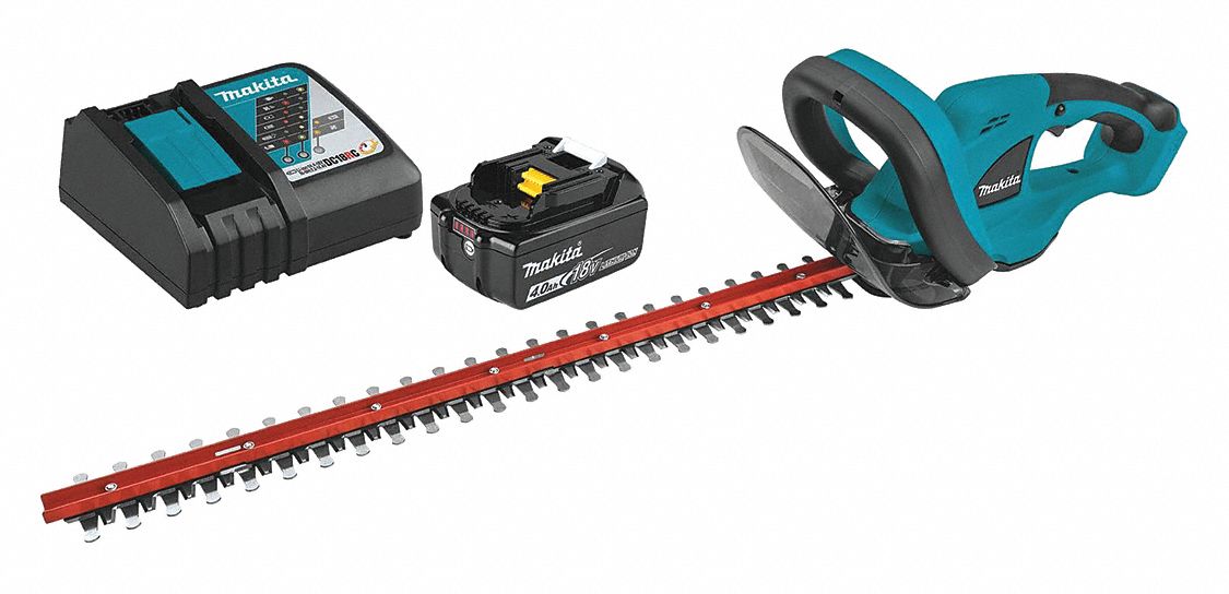 MAKITA, LXT® Platform, 3/8 in Cutting Wd, Battery-Powered Hedge Trimmer ...