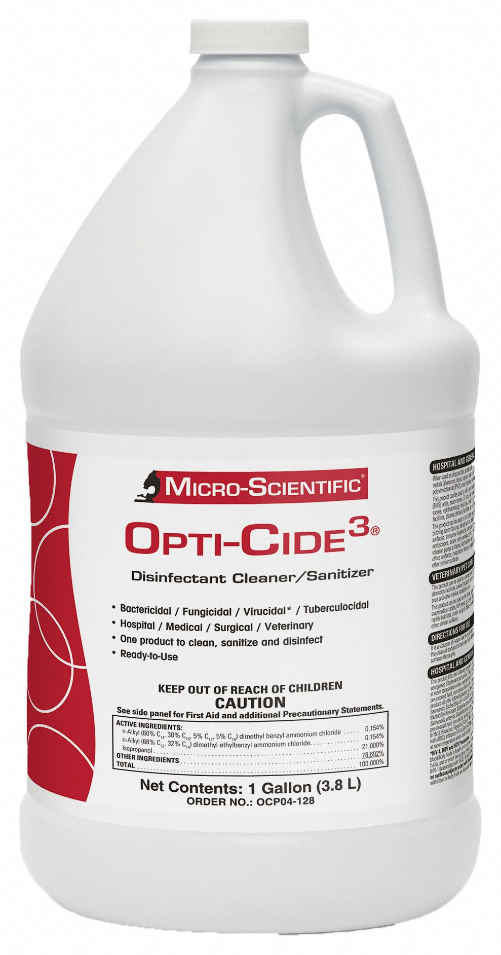 MICRO-SCIENTIFIC, Jug, Ready to Use, Disinfectant - 53YZ83|NEMSI1 ...