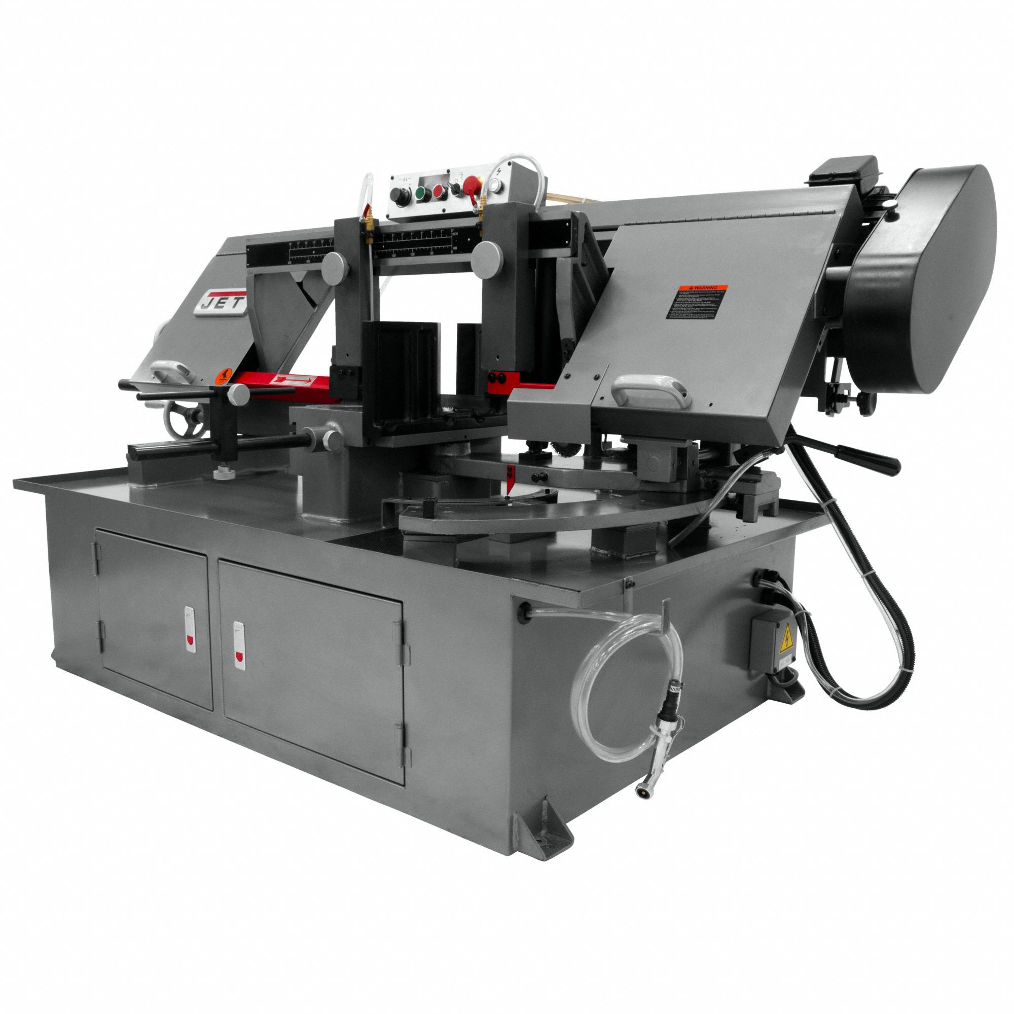 JET Band Saw: 10 in x 17 in, 50 to 275, 60° Left to 45° Right, 5.4 A, 3 ...