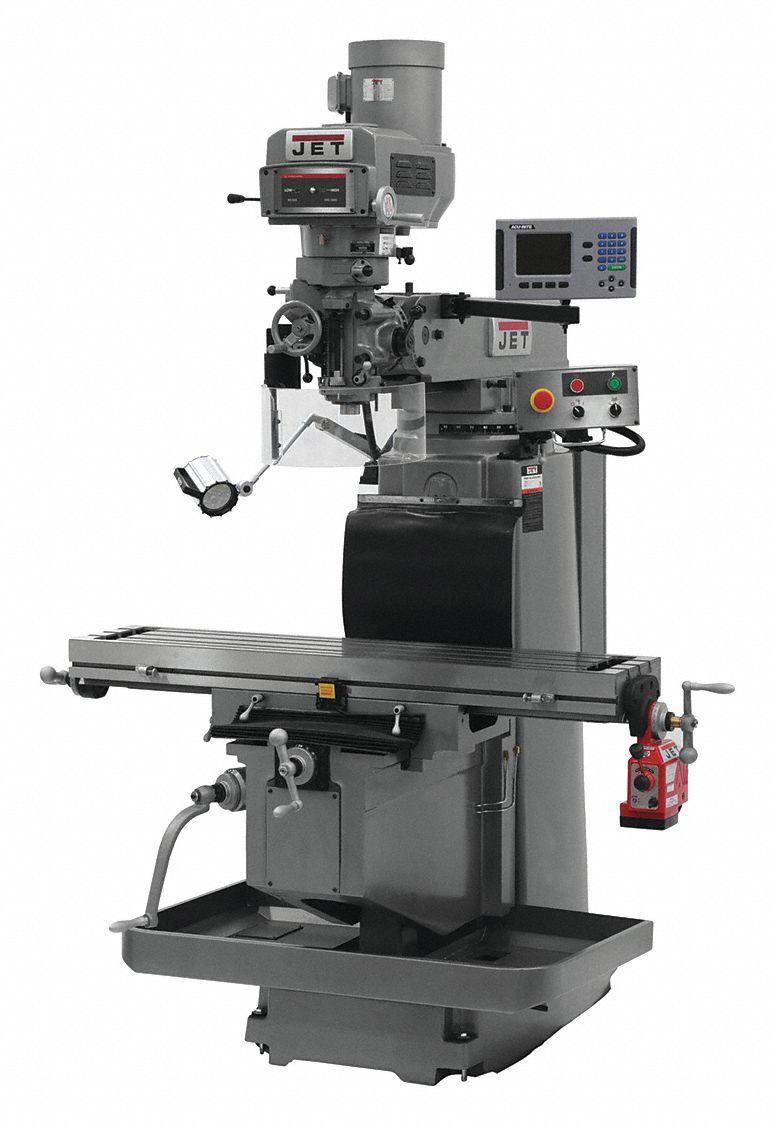 JET, JTM-1254RVS, 5 hp, Vertical Milling Machine - 53ZC80|698108 - Grainger