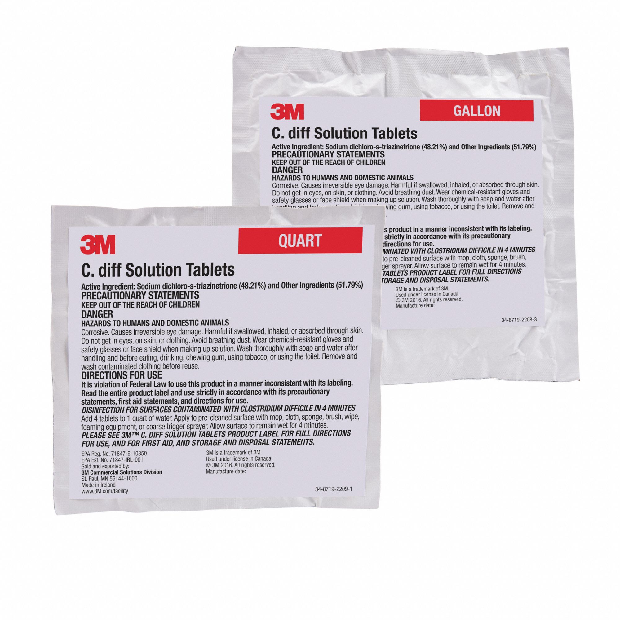 3M Disinfectant Cleaner: Box, 200 ct Container Size, Concentrated ...