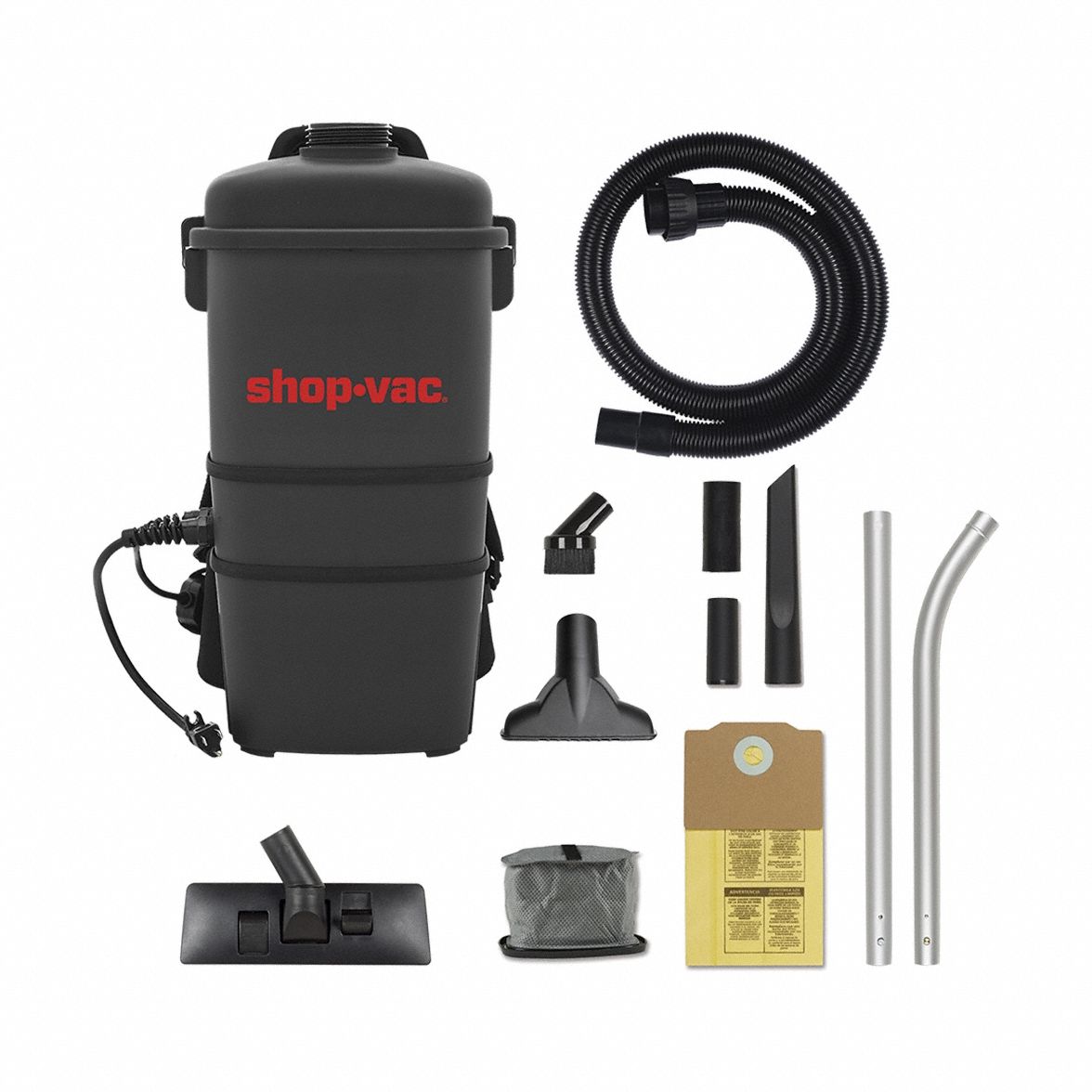 SHOP-VAC, 80 cfm Air Flow, 11 lb Wt, Backpack Vacuum - 906P23|5430299 ...