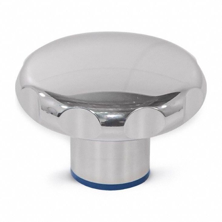 JW WINCO, Fluted, Stainless Steel, Hand Knob - 809CJ8|5435-40-M6-PL-H - Grainger