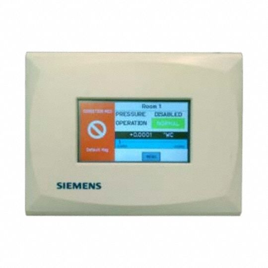 SIEMENS, +/- 0.10" WC (25 Pa), BACnet/P1, Room Condition Monitor ...