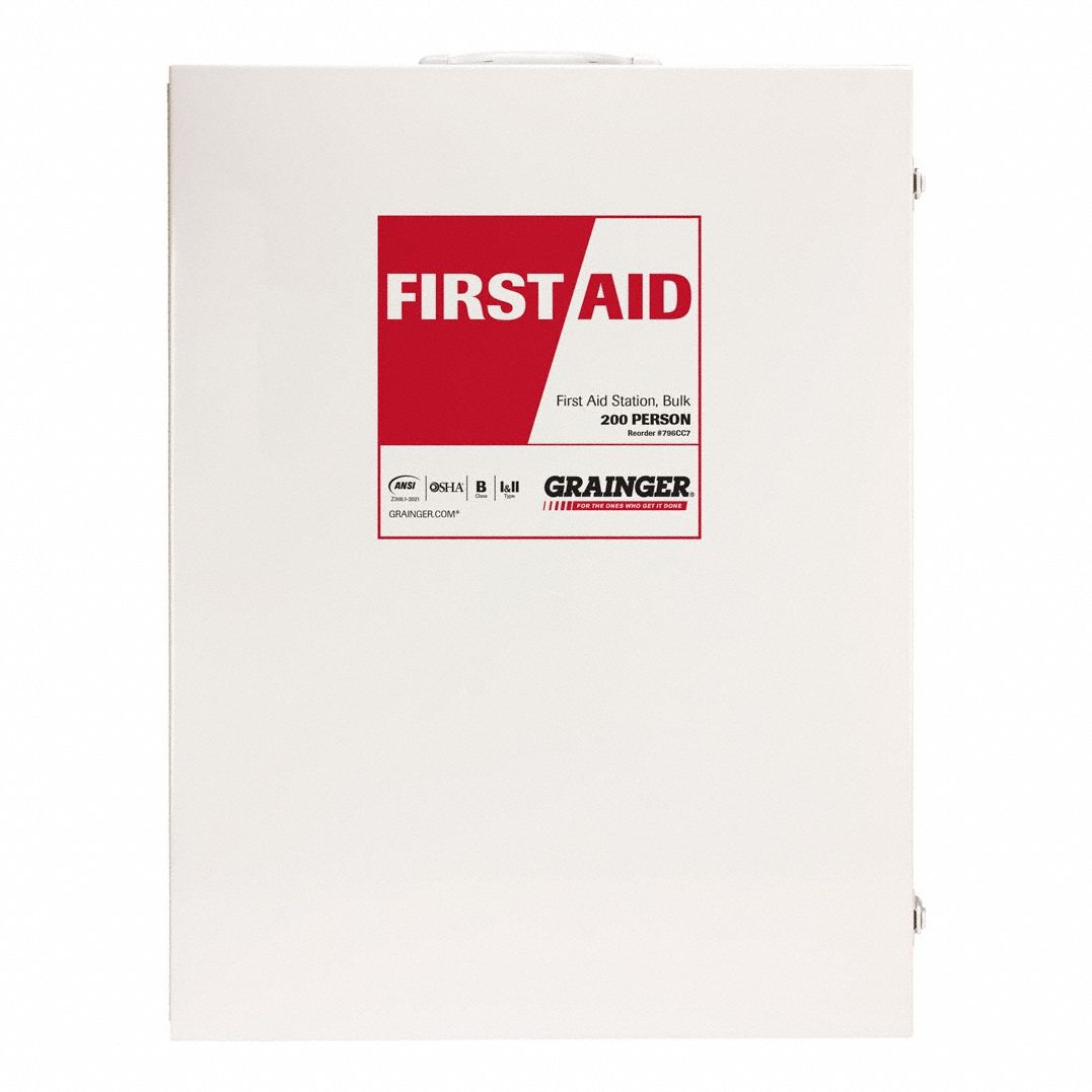 1,890 Components, ANSI/ISEA Z308.1-2021, First Aid Kit and Housing ...