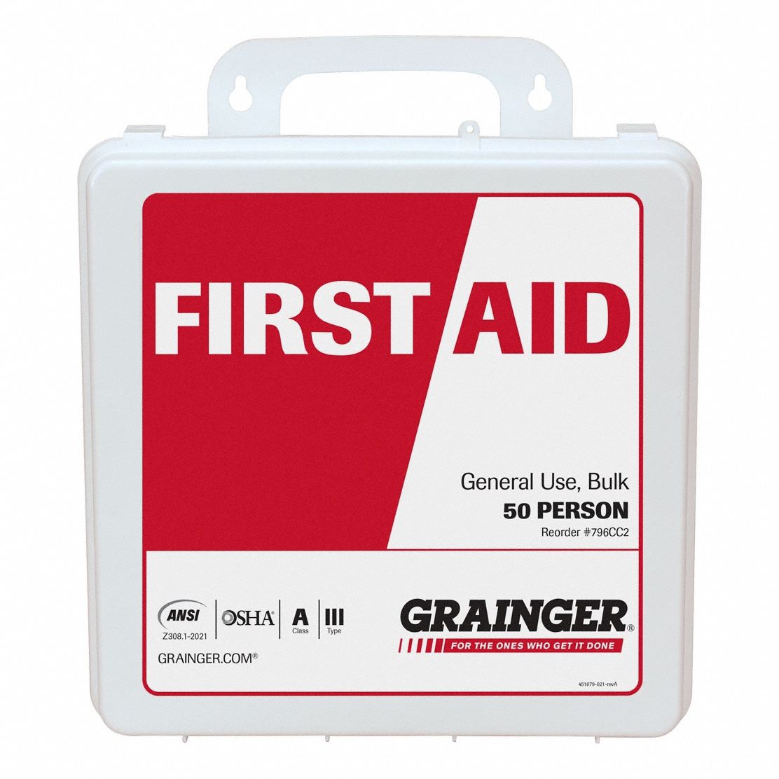 184 Components, ANSI/ISEA Z308.1-2021, First Aid Kit and Housing ...