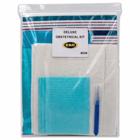30 Components, Plastic, Obstetrical Kit - 800K43|548 - Grainger