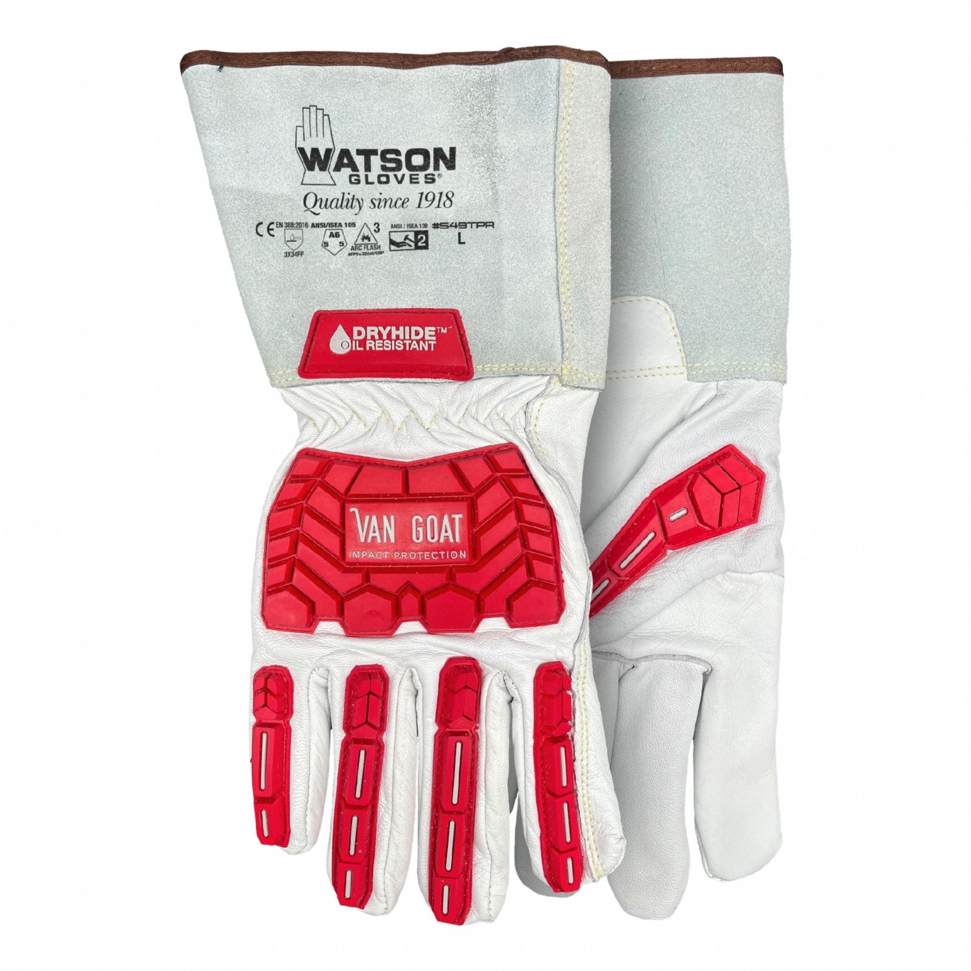 WATSON GLOVES, XL ( 12 ), Drivers Glove, Leather Gloves - 866UK1|549TPR-X - Grainger