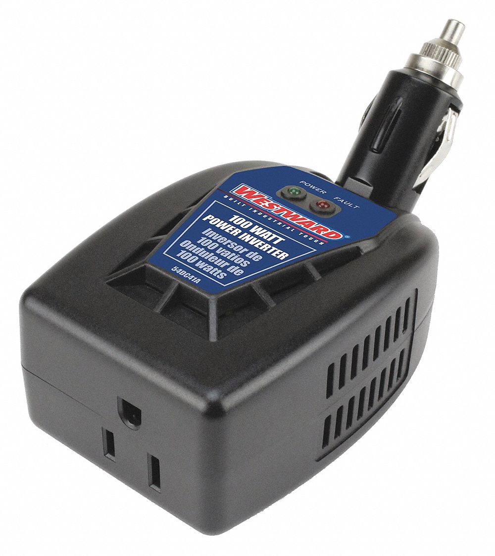 WESTWARD Inverter: Modified Sine Wave, Cigarette Lighter Input, 100 W ...