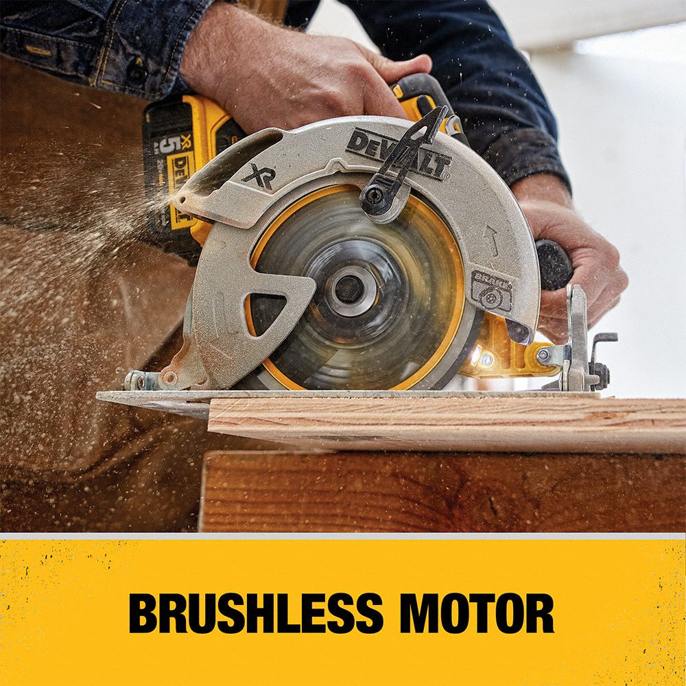 DEWALT Circular Saw: 7 1/4 in Blade Dia., Right, 2 9/16 in Max. Cutting ...