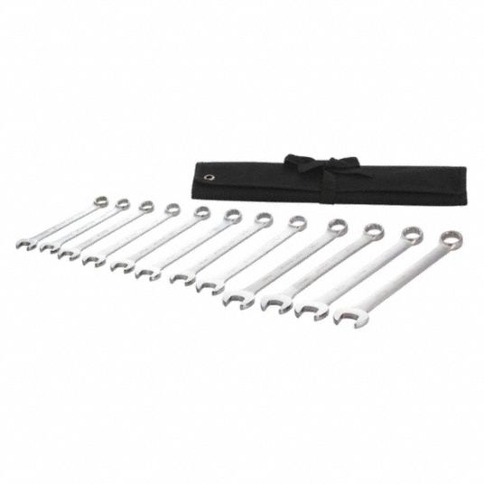 WESTWARD, Alloy Steel, Satin, Combination Wrench Set - 54DG04|54DG04 ...