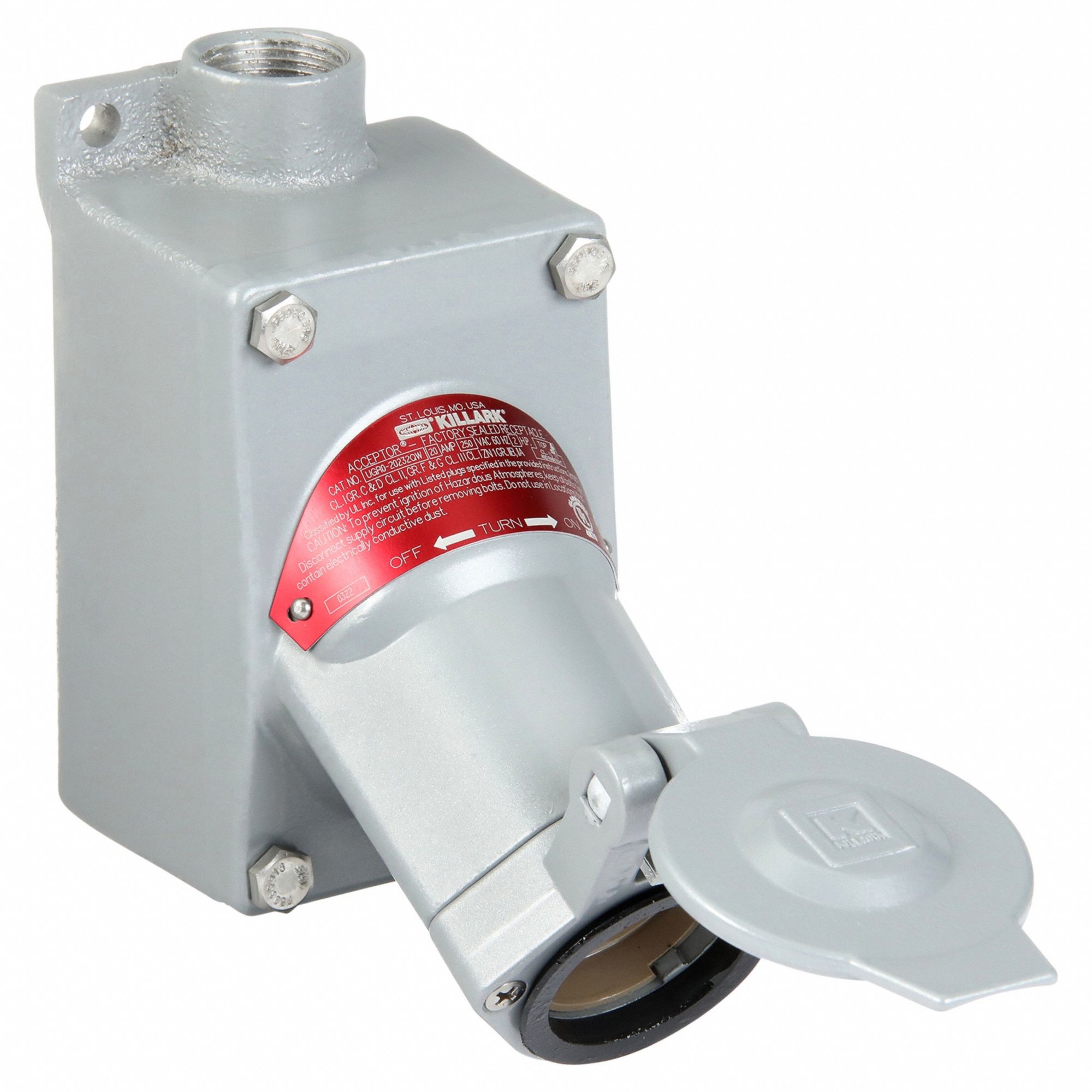 Dead End, 6-20R, Receptacle - 54DG63|UGR2-20232QW - Grainger