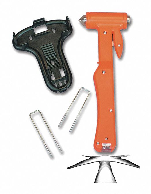 EMI, 8 in L x 6 1/2 in W x 2 in H, Material Plastic, Lifesaver Hammer ...