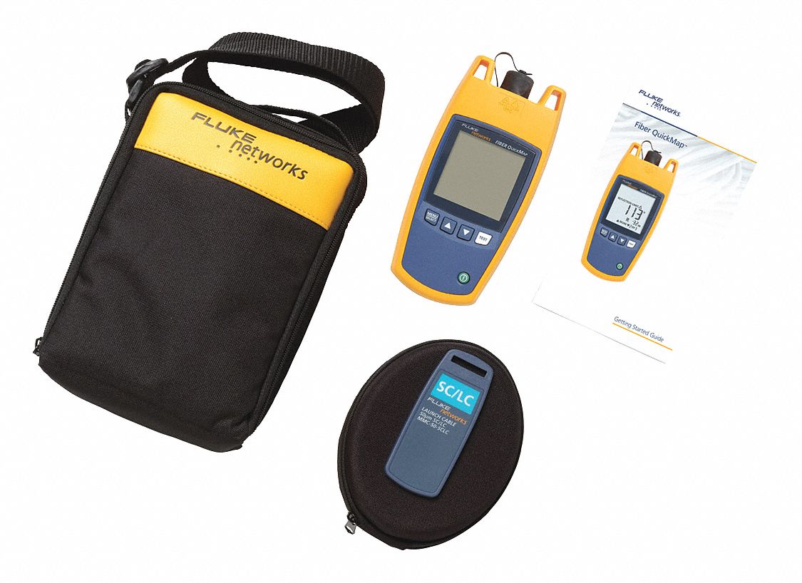 FLUKE NETWORKS, Fiber QuickMap Distance & Fault Locator, Multi-Mode ...